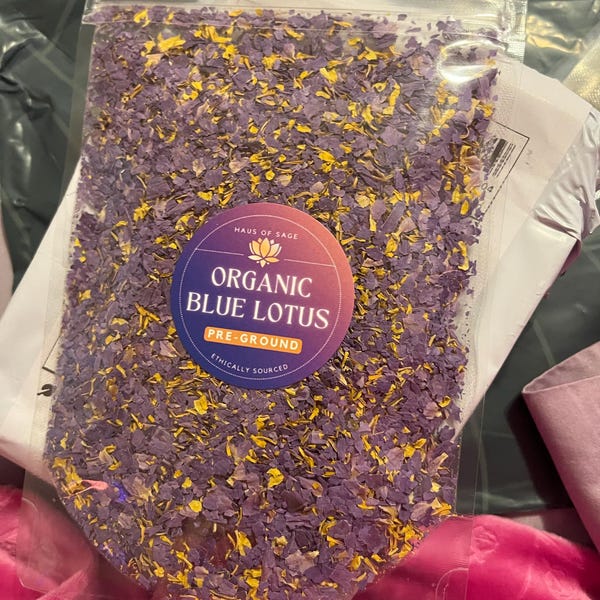 Triple Lotus Pre-ground Blend Egyptian Blue Lotus Sacred White Lotus ...