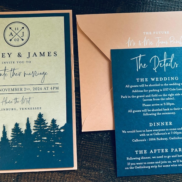 VELLUM Wedding Invitation Jacket, Modern Translucent Card Wrap, 5x7 ...