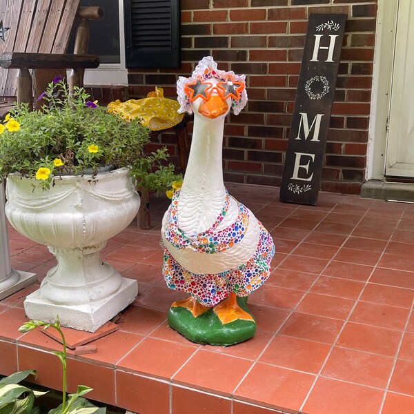Goose Outfit Fall Bright and Cheerful Buffalo Check With Sunflowers ...