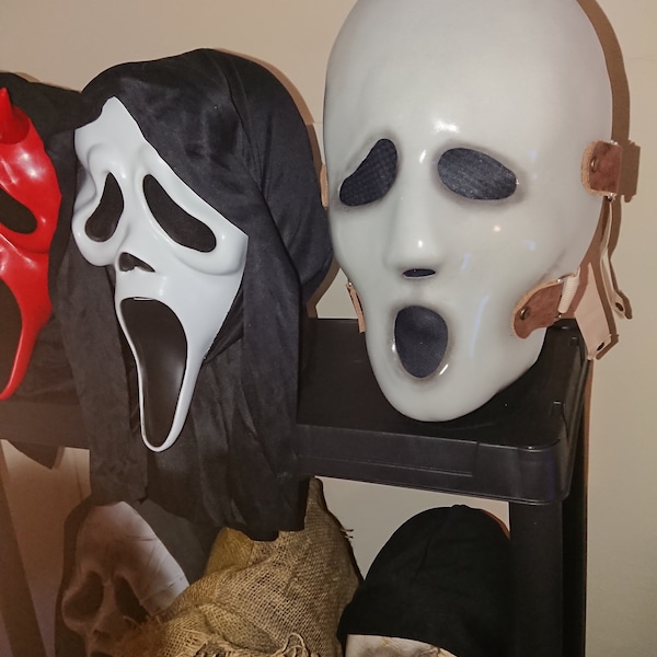 Ghost Slasher Mask Prop Replica Horror Mask - Horror Prop - Halloween ...