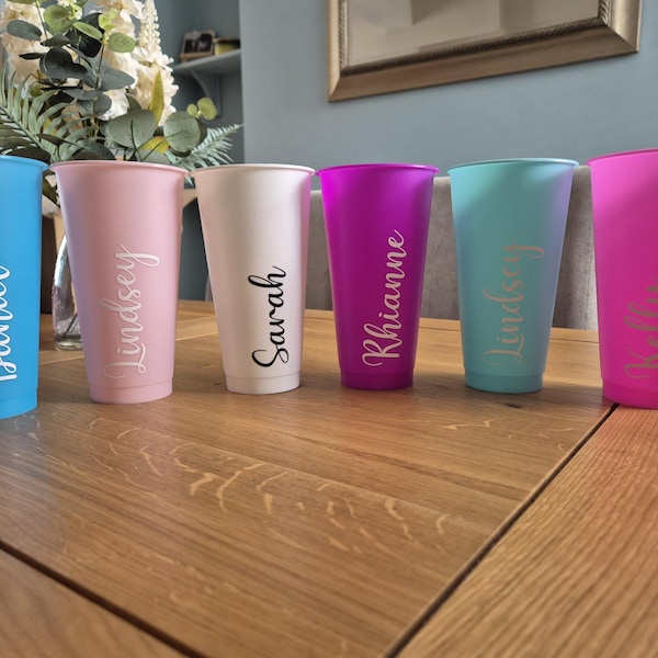 Personalised Name Cold Cup 24oz | Starbucks Cup With Lid and Straw ...