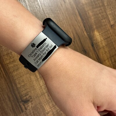 Medical Alert Watch Band, Medical Id Tag, Medical Alert Bracelet ...