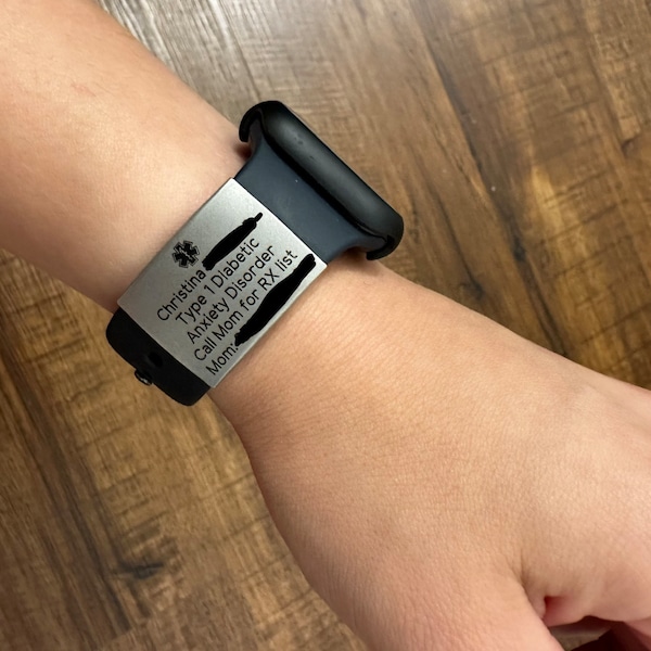 Medical Alert Watch Band, Medical Id Tag, Medical Alert Bracelet ...