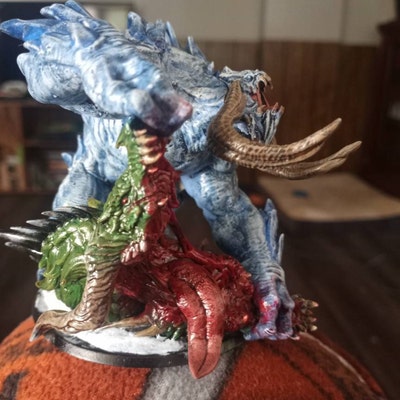 Frost Behemoth Miniature Rescale Miniatures Dnd Miniatures Role Playing ...
