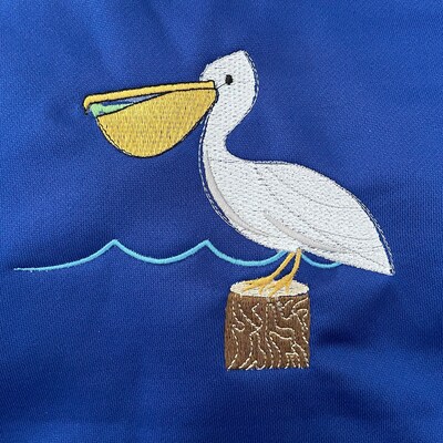 Pelican Bird Machine Embroidery Design, Embroidery Designs, Machine ...