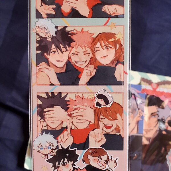 Anime Photobooth Photostrips - JJK, CSM, Hxh, MHA, Blue Lock ...