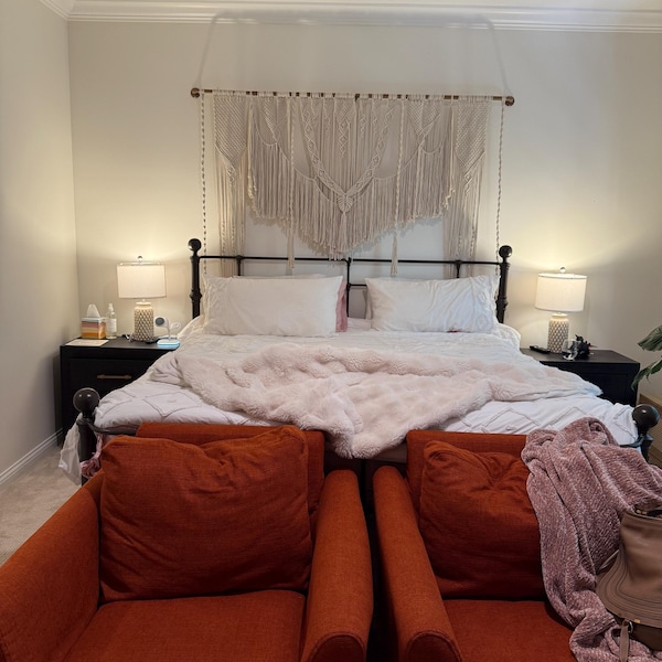 Macrame Large Curtain Bohemian Decoration Wall Arch Backdrop Wedding Wall Hanging Macrame ...