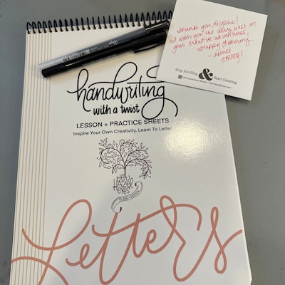 Lettering Guide, Lettering Practice Sheets, Lettering Workbook, Modern ...