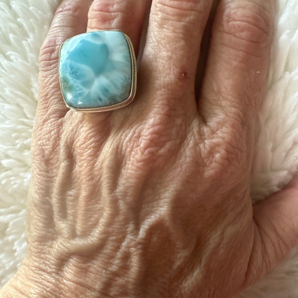 Handmade Malachite Ring, 925 Sterling Silver, Pear Gemstone, Green ...