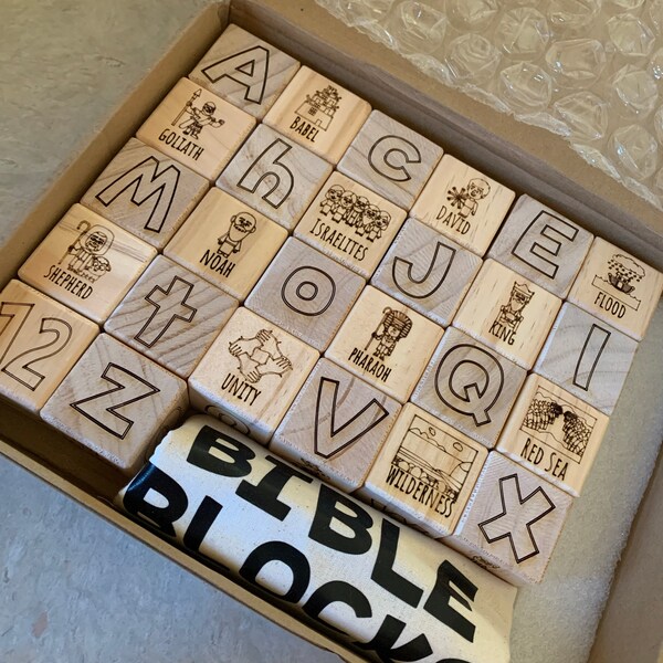 Bible Blocks | Bible Learning Tool | Baptism Gift | Christian ...