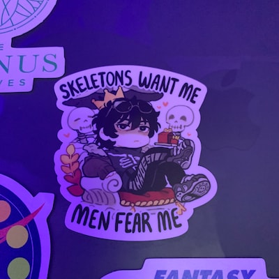 Percy Jackson Nico Di Angelo Skeleton Sticker - Etsy