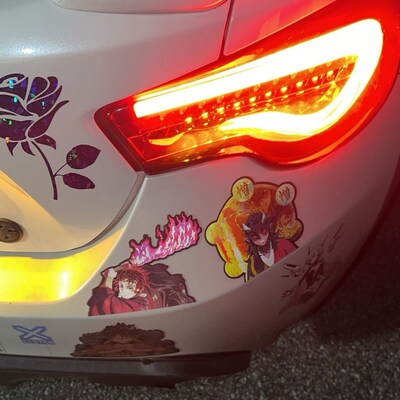 3D Lenticular Anime Sticker Decal Changing Moving Flip Motion Peeker ...