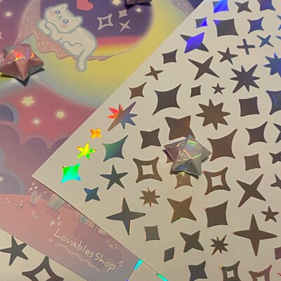 Lighting Bolt Permanent Vinyl Sticker Sheet - Etsy