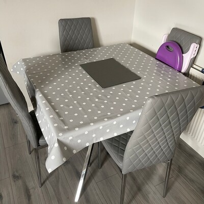 Navy Blue Polka Dot Spot PVC Vinyl Wipe Clean Tablecloth ALL - Etsy