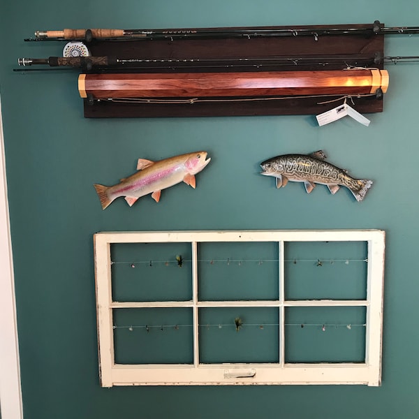 Vintage Fishing Lure Display | Fishing Gift for Dad | Vintage Window ...