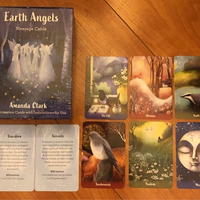 Earth Angels Message Cards 70 Cards by Amanda Clark & Animal - Etsy