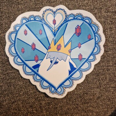 Ice King Sticker Ice King Adventure Time Stickeradventure - Etsy