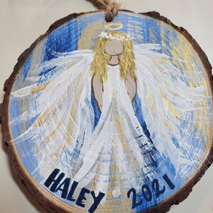 Boy Angel Ornament Hand-painted - Etsy