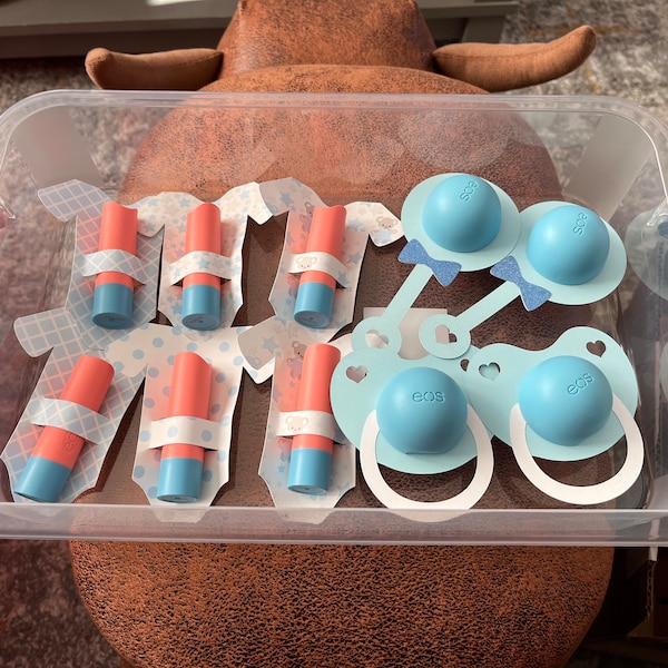 Baby Shower Pacifier Favor, Eos Lip Balm Favor, Baby Shower Lip Balm ...