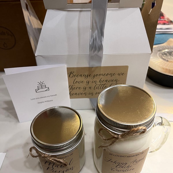 Memorial Candle Gift Set, Remembrance Gift, Condolence Gift Set ...