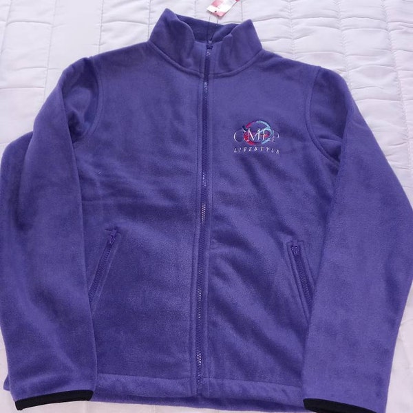 Personalised Embroidered Fleece Jacket, Ladies and Unisex Fit, Staff ...