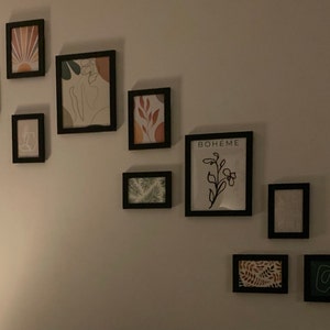 Coastal Shells Art Postcard Seashells and Wildflowers | Etsy