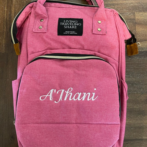 Diaper Bag, Personalized Diaper Bag, Monogrammed Diaper Bag, Monogram ...