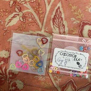 Valentine Haft Heart Rhinestone 3D Nail Charms Nail Art | Etsy