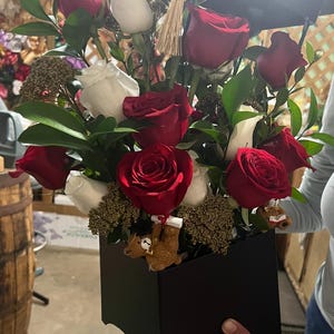 1125ARD Acrylic Red Photo Frame Flower Box - Etsy