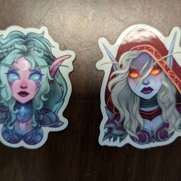 Fantasy Stickers Inspired in Tyrande, Sylvanas Wow - Etsy