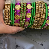 Buy Multicolor Silk Thread Banglesset of 2 to 40 Bangles Online in ...