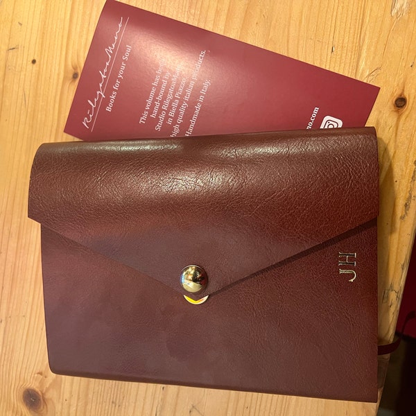 2025 Leather Weekly Planner Personalized With Your Initials in Gold ...