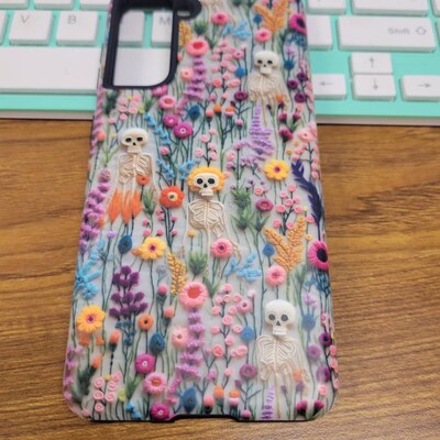 Forever Floral Boho Embroidery Effect Phone Case Sprawling Countryside ...