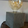 Concrete Cube Desk Lamp Edison Lamp - Etsy