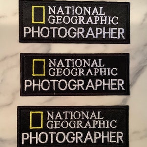 National Geographic Photographer Iron on Patch Photographer Iron on ...