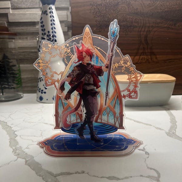 FFXIV G'raha Tia Acrylic Standee - Large Multi Layered Display Piece - Etsy