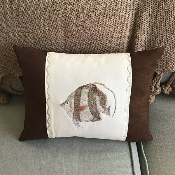 New Embroidered Palm Tree Pillow New 12 X 16 Insert — Item 189 - Etsy