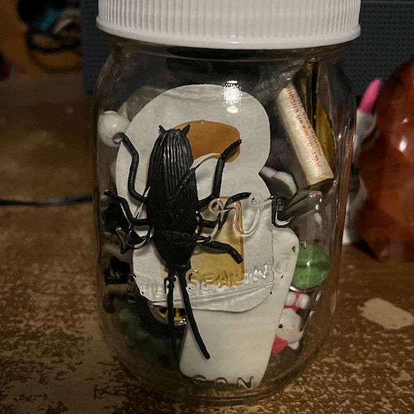 Magpie Mystery Jar | Found Object Crow Confetti Collection - Trinkets ...