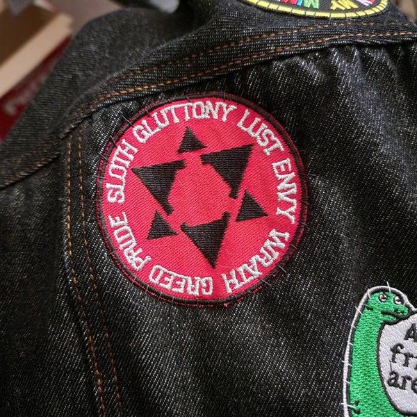 Seven Deadly Sins Patch Made in USA 3 7 Deadly Sins Patches Alchemist ...