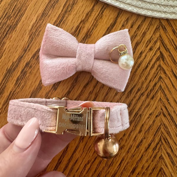 Personalized Puppy Collar Leash Set for Pet Birthday Gifts,handmade Pet ...