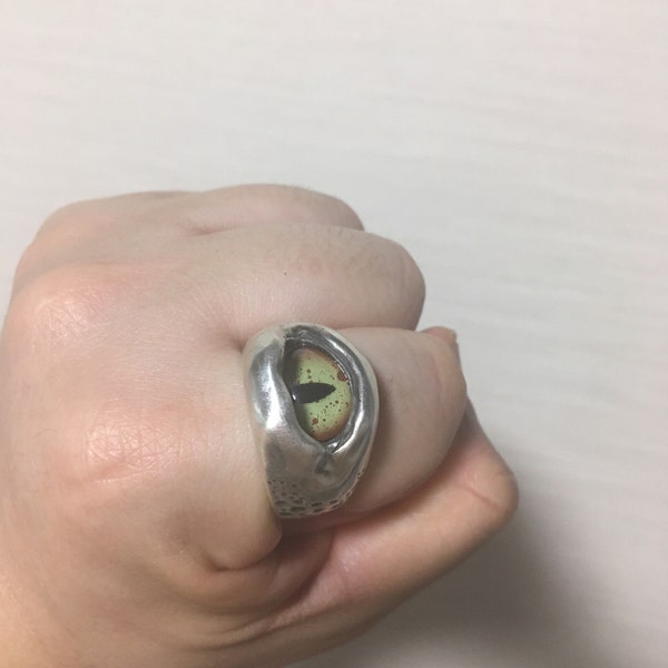 Hanuman Ring Beautiful Original Signed by Artist Ruben X V 50 Grams ...