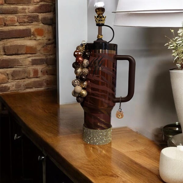 Diamond Bling Crown Straw Cover for 30 & 40 Oz, Tumbler Straw Tip ...