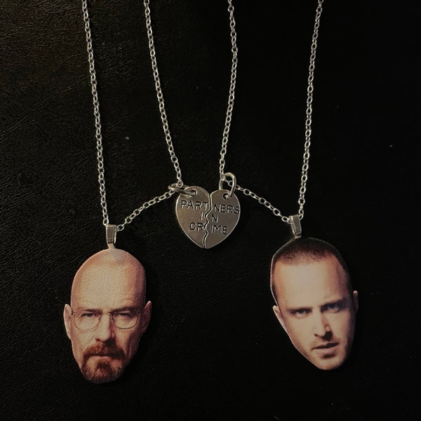 Walter White and Jesse Pinkman Friendship Necklaces - Etsy