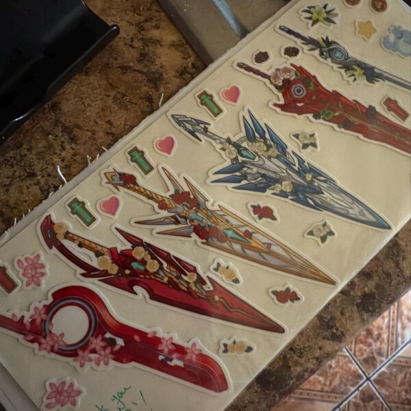 Floral Totk Mineru Zonai Sage Mask Waterproof Vinyl Stickers - the ...