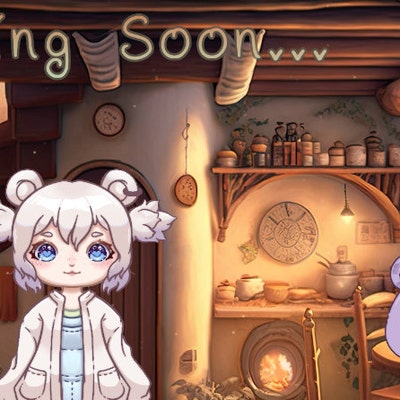 Vtuber Background Animated Cosy Lofi Kitchen Looped Vtuber Twitch ...