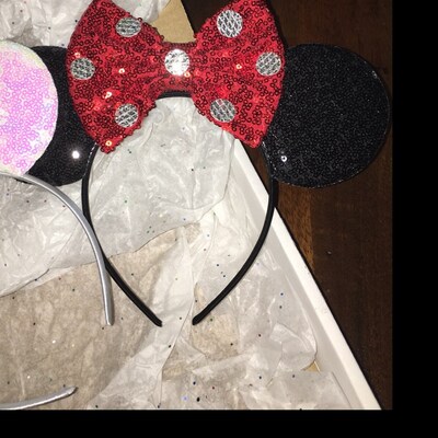 Polka Dot Minnie Ears, Polka Dot Mickey Ears, Disney Minnie Mouse Ears ...