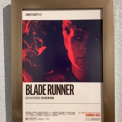 Blade Runner 1982 Retro Movie Poster Art, Minimalist Design, Home ...