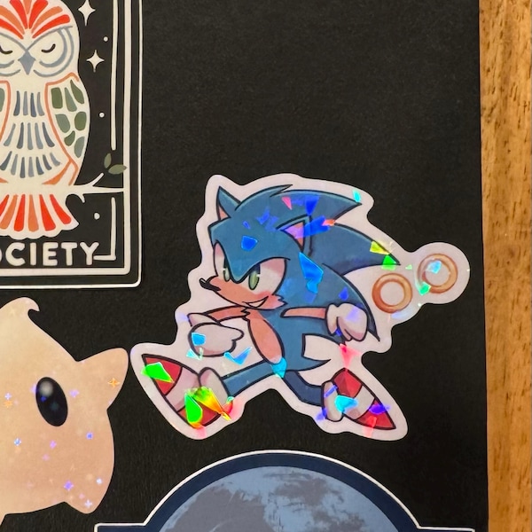 Sonic 2.5 Inch Holographic Stickers | Sonic Hedgehog, Shadow Hedgehog ...