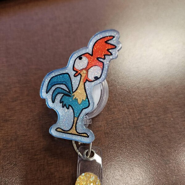 Hei Hei Moana Retractable ID Badge Reel Nurse Teacher Office Badge Reel ...