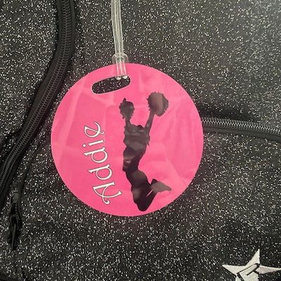 Cheer Gift, Cheerleader Gift, Cheer Bag Tag, Cheer Team Gift, Bag Tag ...